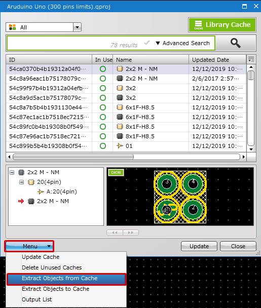 Quadcept - Extract Objects from Cache